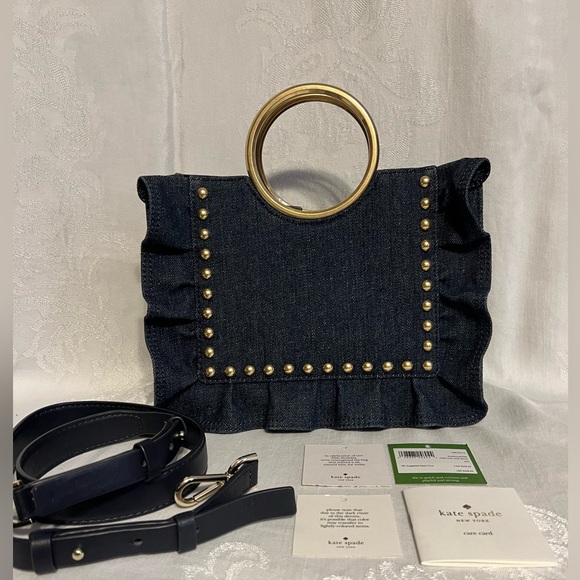 kate spade | Bags | Kate Spade Darkwave White Rock Road Denim Sam ...